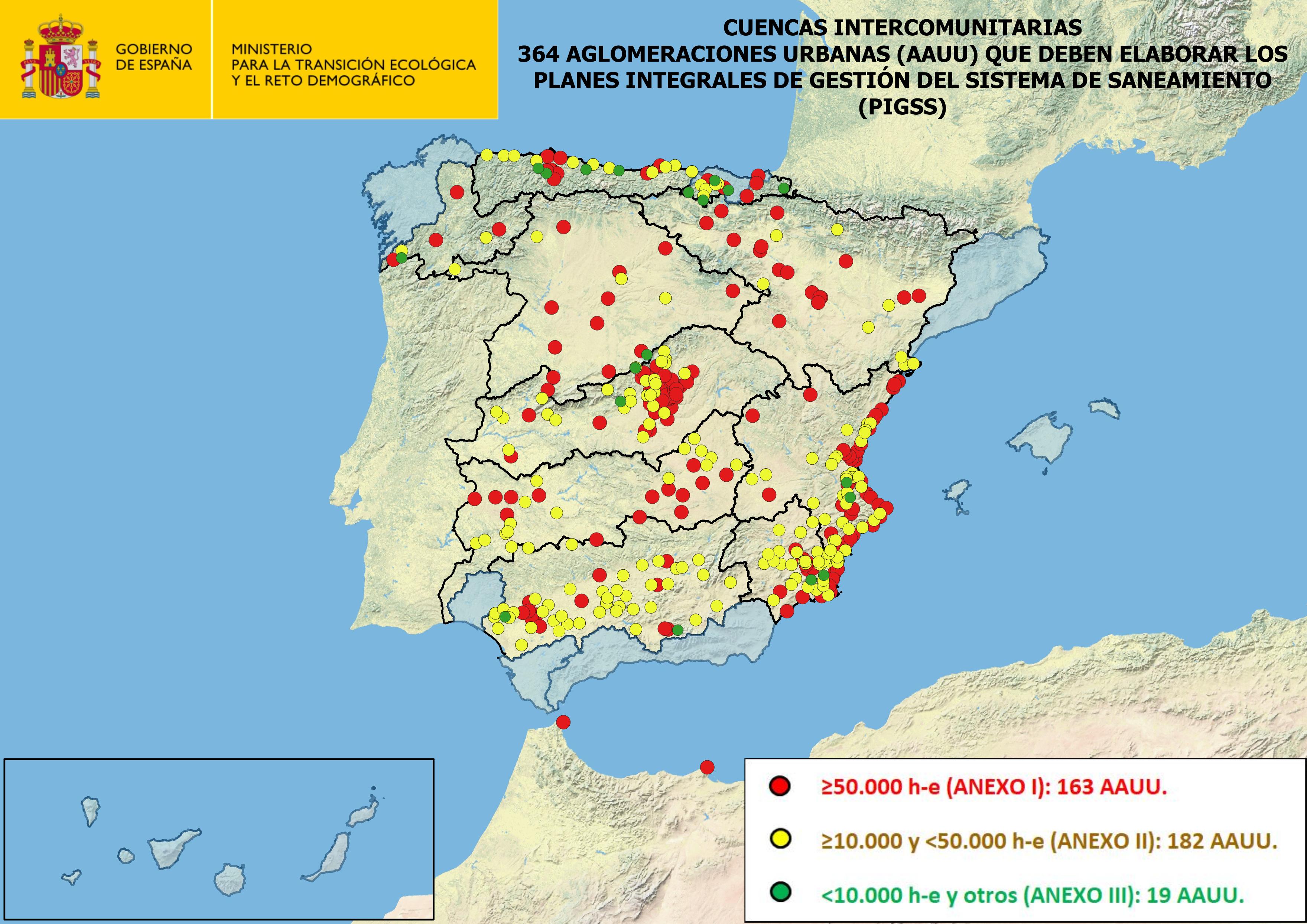 Inventario de aglomeraciones urbanas que deben elaborar los planes integrales de gestión del ...